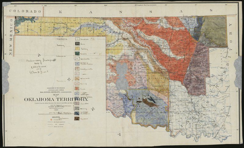Rare Geological Map Discovered and Repaired at OU and Geological Survey ...