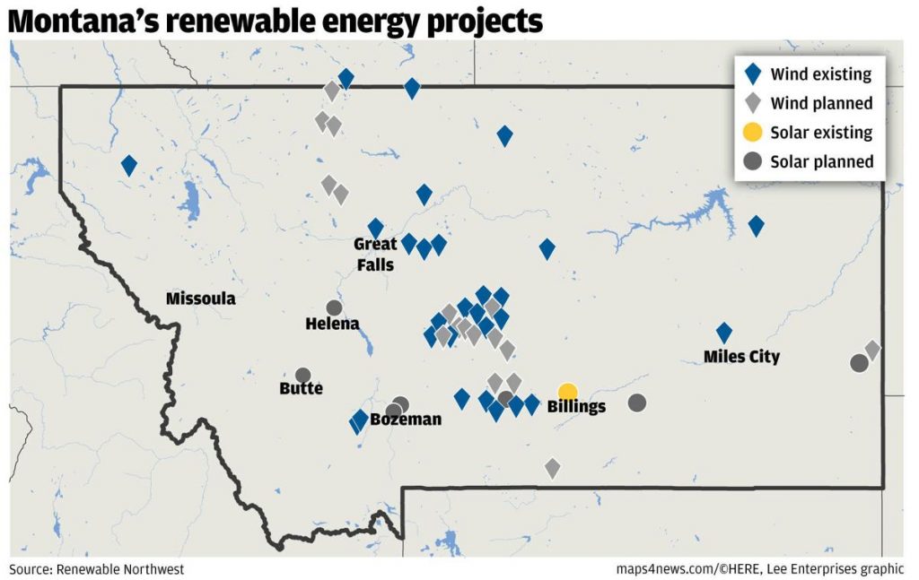 Montana looks at renewable energy industry to make up lost tax revenue ...